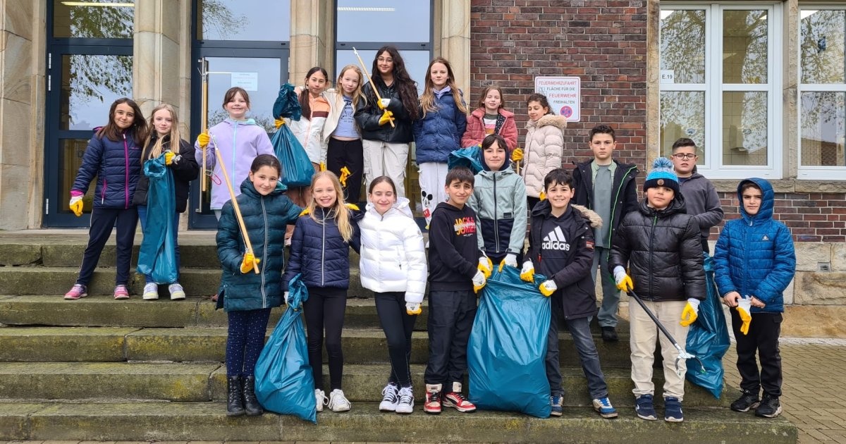 Müllsammelaktion | Eilermarkschule Gronau